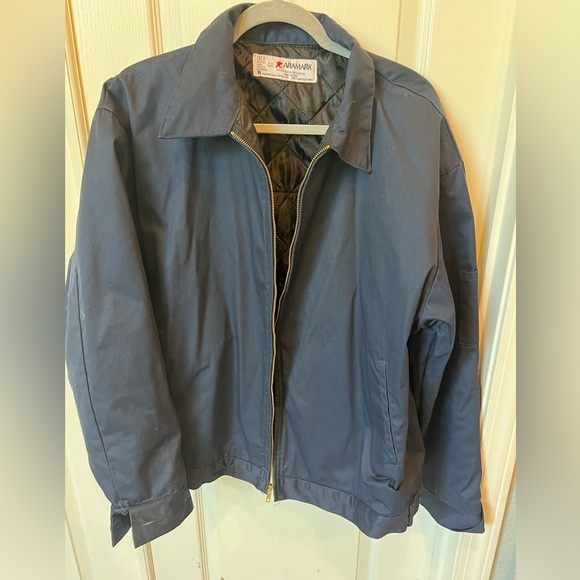 Aramark | Jackets & Coats | Aramark Washed Navy Blue Xlr | Poshmark